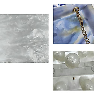 Solyinne Womens Clutch Purse Evening Bag Envelope Acrylic Evening Clutch Bridal Wedding Party Club Purses Handbags