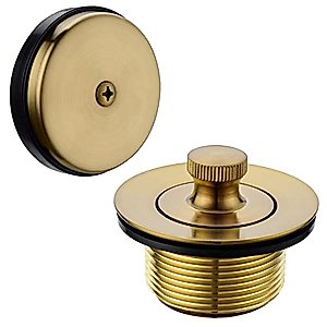 BESTILL Bathtub Drain Kit and Overflow Faceplate, Champagne Bronze
