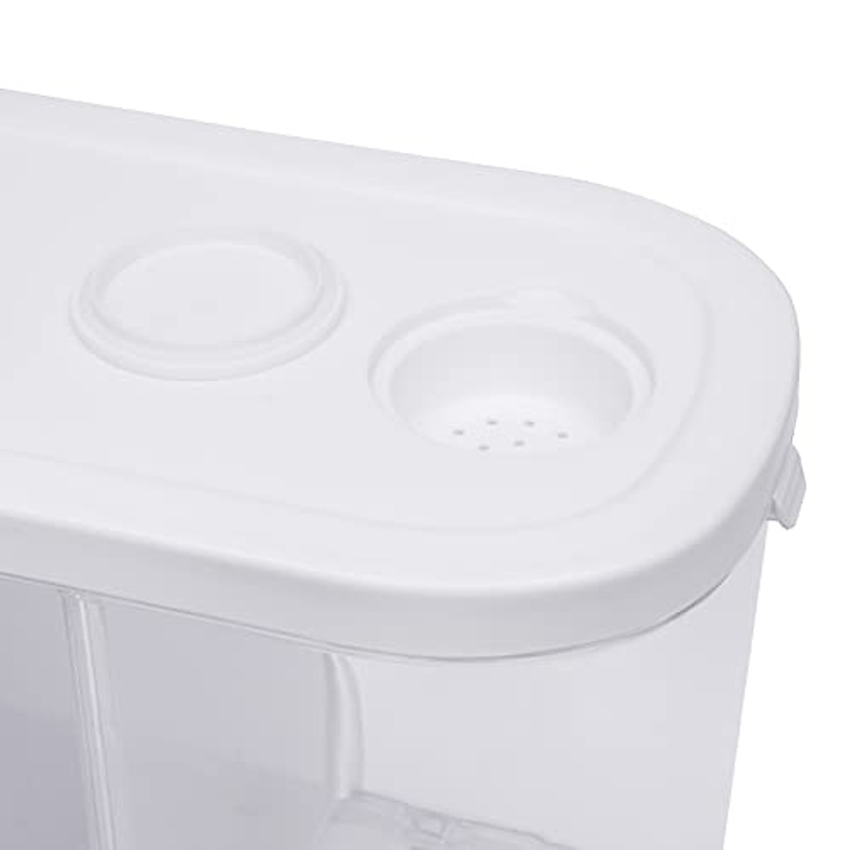 5-Grid Rice Dispenser, Dry Food Grain Dispense Wall Mounted Rice Container Kitchen Rice Storage Box Rice and Grain Storage Container Pantry Organization and Storage Suitable for Rice, Millet