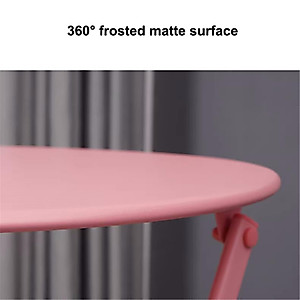 JHKZUDG 3-Piece Folding Patio Bistro Set,Foldable Outdoor Patio Furniture Sets,with Folding Table and Folding Two Chairs, for Garden, Backyard, Pool, Lawn, Porch, Balcony,Pink