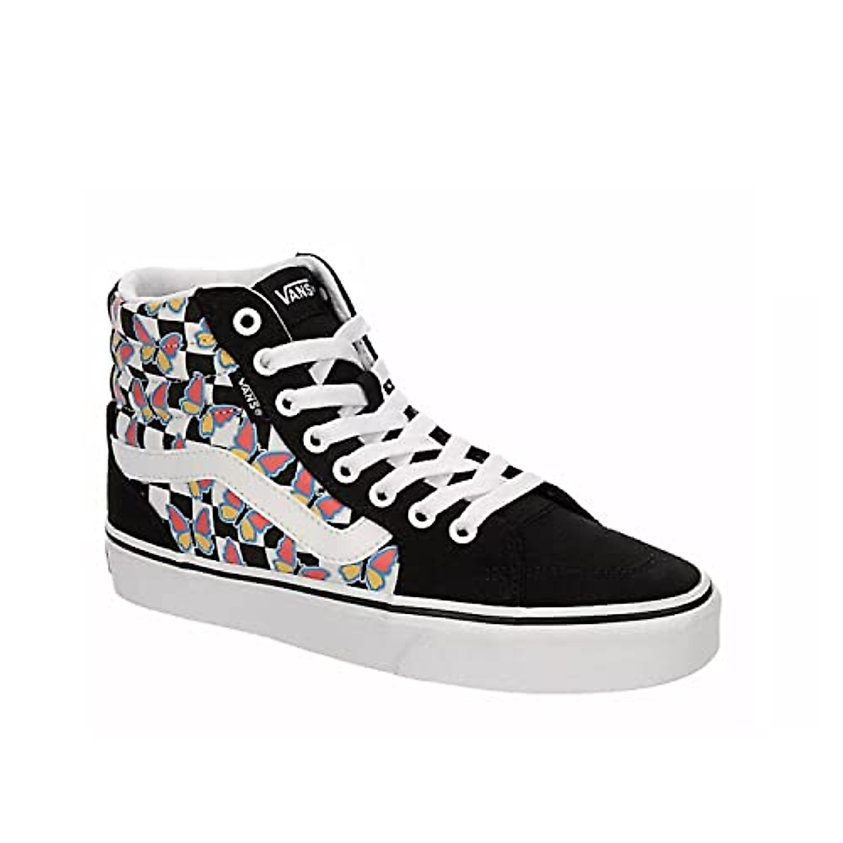 Vans Unisex Filmore High Top Canvas Sneaker - Butterfly Checkerboard Multicolored 6