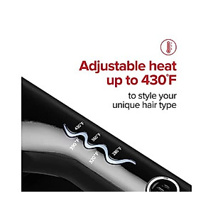 Express Ion Ceramic Deep Waver, Fast-Heating to Create a Variety of Wavy Hairstyles, including Deep Waves, Beach Waves, Mermaid Hair + Crimped Hair