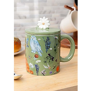 Silver Buffalo Harry Potter Fantasy Floral 18oz. Ceramic Mug Standard