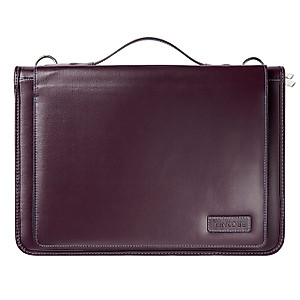 Broonel Purple Leather Laptop Messenger Case - Compatible with Microsoft Surface Pro 7 12.3"