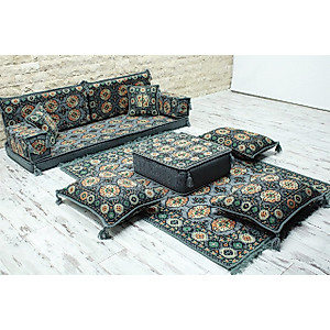 Arabic Majlis Sofa, Floor Seating Sofa, Arabic Couches, Arabic Jalsa, Loveseats (With Premium Foam)