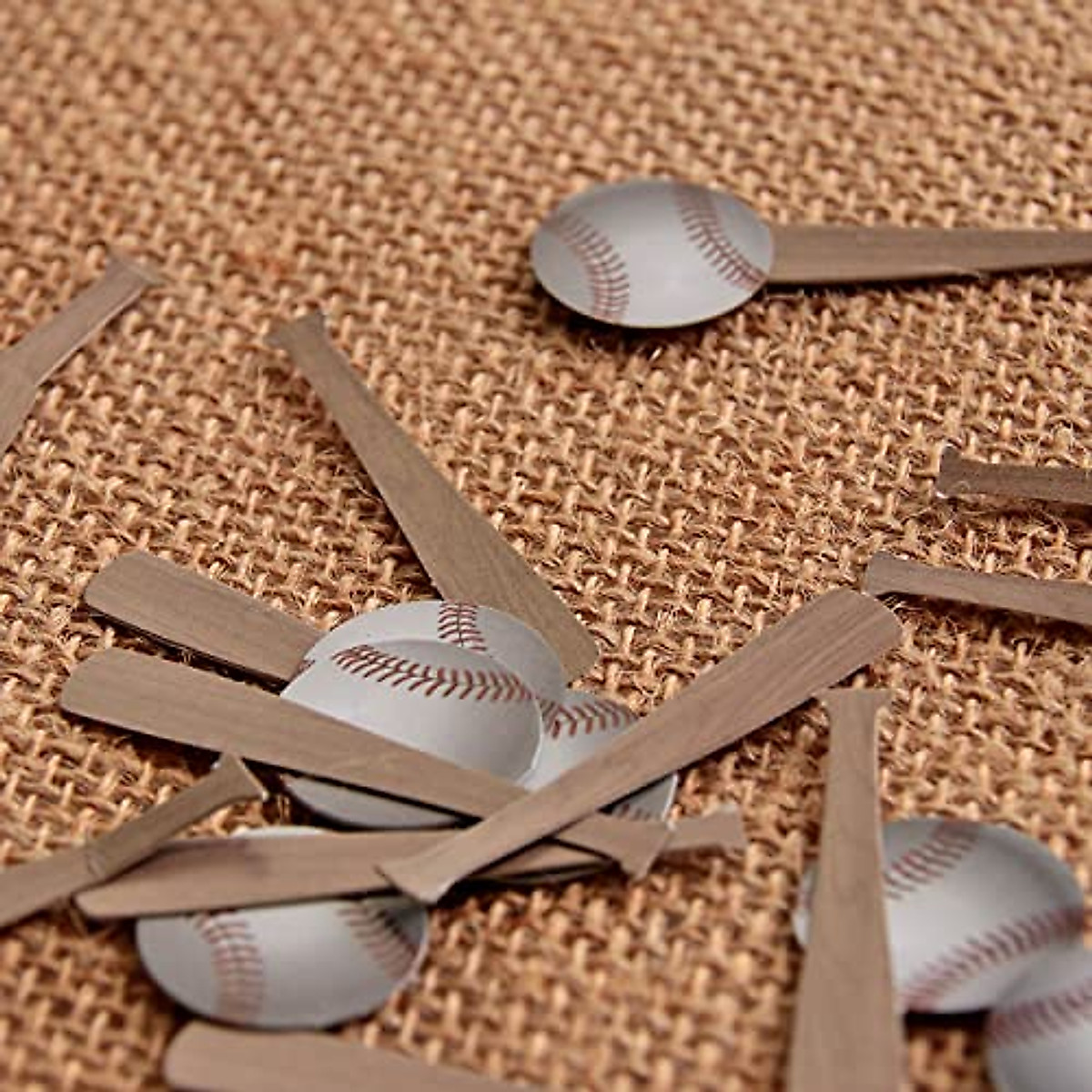 200Pcs-Baseball Table Confetti, Baseball Bat Confetti,Baseball Party Decorations,Table Decoration