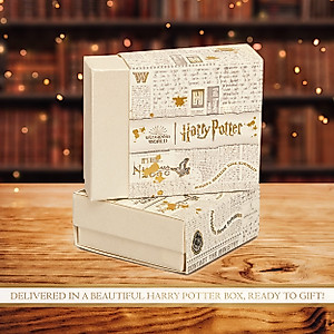 Harry Potter Jewelry - Hermione Time Travel Magical Hourglass Rotating Necklace, Time Turner, Flash Plated, 22"