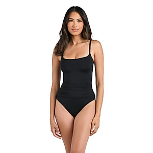 La Blanca Women's Standard Island Goddess Lingerie One Piece Swimsuit, Black, 10