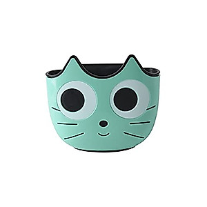 LuckyBamboo Sink Sponge Holder Hanging, Cute Gadgets Basket with Buckle for Kitchen, Bathroom, Workplace Organizer (Bule+Pink 2Pack)