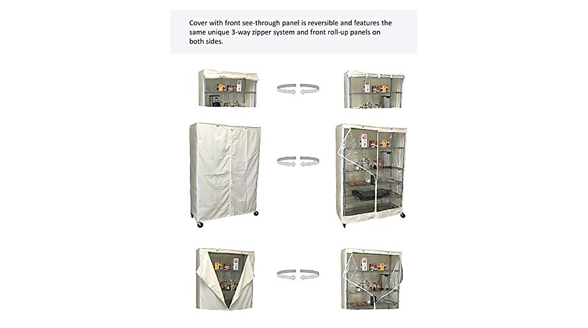 Formosa Storage Shelving Cover for 48x18x72 Racks | Dust & Moisture ...