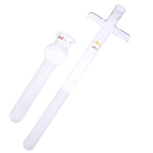 Baluue Glass Tissue Cell Tissue Homogenizer with Lab Pestle Lab Glass Tube Lab Utensils 20ml
