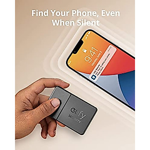 eufy Security by Anker SmartTrack Card (Black, 1-Pack), Works with Apple Find My (iOS Only), Wallet Tracker, Phone Finder, Water Resistant, Up to 3-Year Battery Life(Android Not Supported)