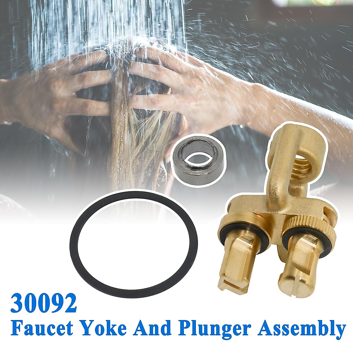 Alsoyixia 30092 Bath Yoke Replacement Part with Gasket, for Shower & Tub Valve Faucets