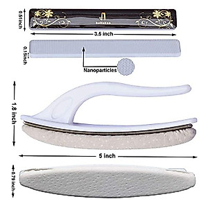 Premium Upgrade Nano Glass Nail File and Chamois Nail Buffers for Natural Nails and Acrylic Nails / All in One Step / beUakso Natural Nail Buffer and Shine Kit