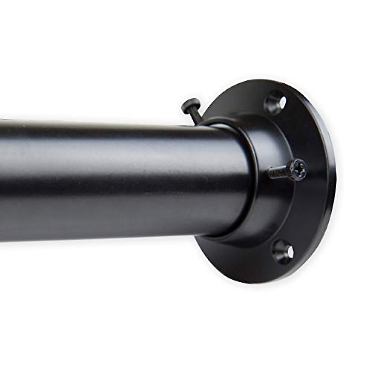 Rod Desyne 1.5" Premium Heavy Duty Adjustable Closet Rod with Socket Set, 28 x 48, Black