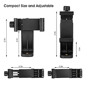 AFAITH Cell Phone Tripod Mount with Remote, Phone Holder Adapter Selfie Monopod with Adjustable Clamp for iPhone 14/14 Pro Max/13/13 Pro Max/12/12 Pro Max/11 Pro Max/11/Xs Max/X/8/8P/7/7P,Samsung