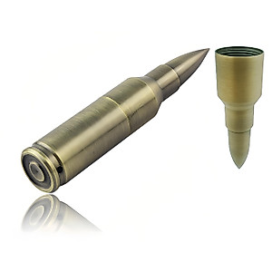 WooTeck 64GB Metal Shining Bullet USB Flash Drive Memory Stick with Keychain,Bronze