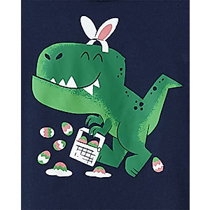 The Children's Place,And Toddler Boys Short Sleeve Graphic T-shirt,Baby-Boys,Easter Dino,18-24 Months