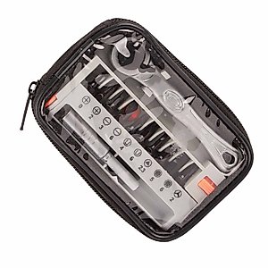 Zopsc 12 in 1 Portable Mini 1/4 Quick Ratchet Socket Wrench & Screwdriver Bits Set Hand Repair Tool for the Repairing and Maintenance of Household