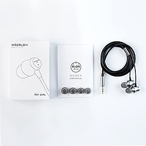 YINYOO Wired Earphones Headphones WGZBLON FG Earbuds HD Sound with Stereo Bass for Computer Phone for Men Women Adults(with mic, Black)