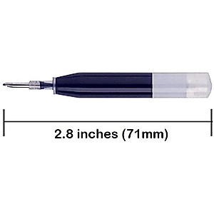 6 - Ion Gel Ink Refill [Bulk Packing] Compatible With Cross Roadster, Vice, Penatia Gelicious, and Matrix Pens, 3 Black & 3 Blue, Smooth Flow Ink