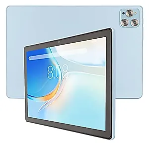 Naroote 10in Tablet, 1960x1080 IPS HD Large Screen 100‑240V Tablet PC for Daily (Blue)