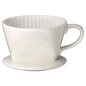 Kalita Coffee Dripper Ceramic 1-2 Person White 101-Lotto #01001