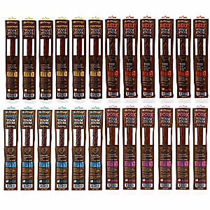ETTA SAYS! Yumm Meat Stick Treats for Dogs – Pack of 24 – Made in The USA, Human Grade, No Added Hormones, No Nitrates or Nitrites, No MSG, Gluten-Free, Soy-Free (Variety Pack of 24)