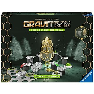Ravensburger GraviTrax Advent Calendar 2022 - Interactive Marble Run Construction Toy | STEM Learning | Gravity Race Course | Magnetic Obstacle Tracks | Suitable for Ages 8 and Up