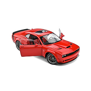 Solido S1805702 1:18 2020 Dodge Challenger R/T Scat Pack Widebody-TorRed Collectible Miniature car, Red,Unisex Adult