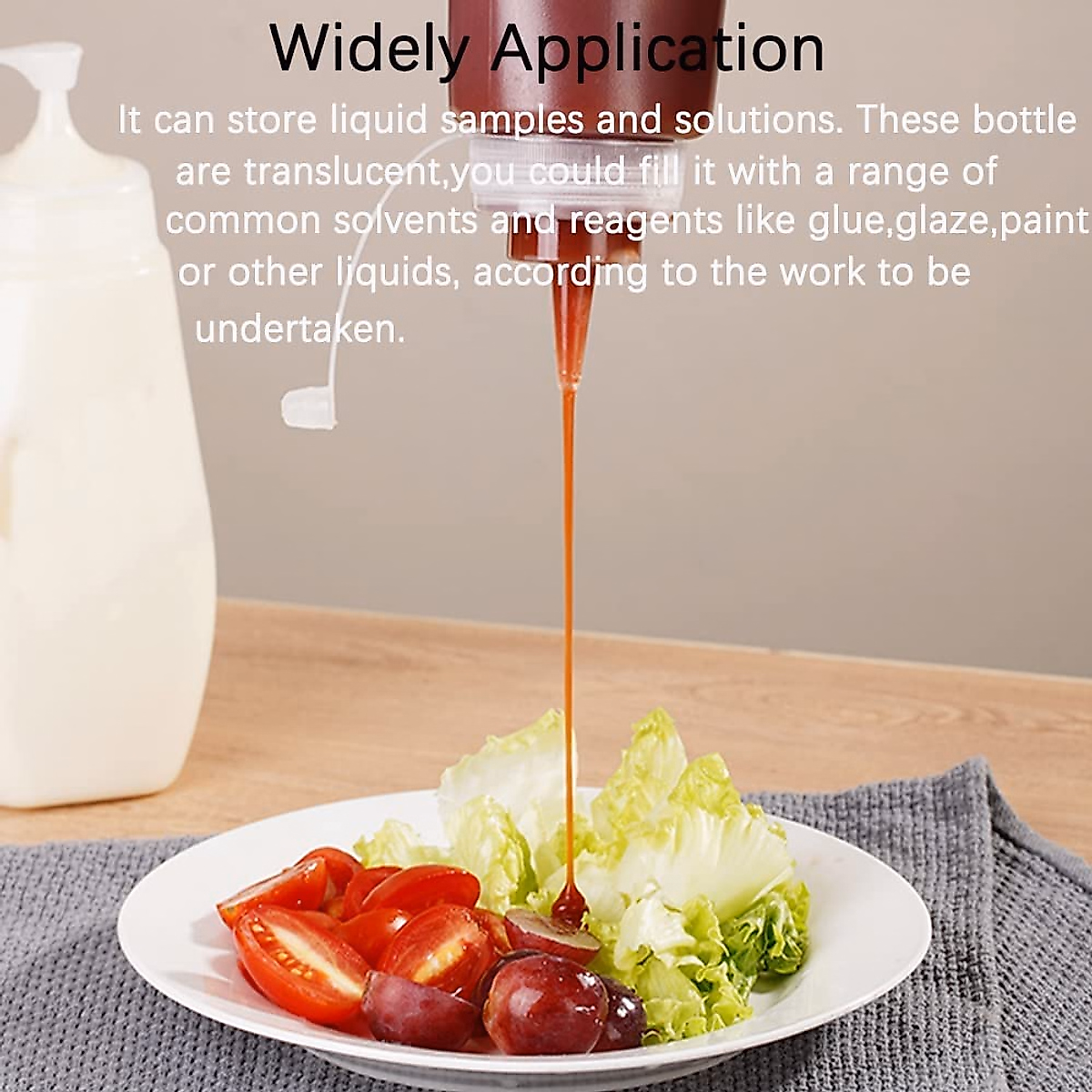 Utoolmart 3pcs Squeeze Bottle 50ml Plastic Glue Oil Bottle Wash Bottles for DIY Label Tattoo