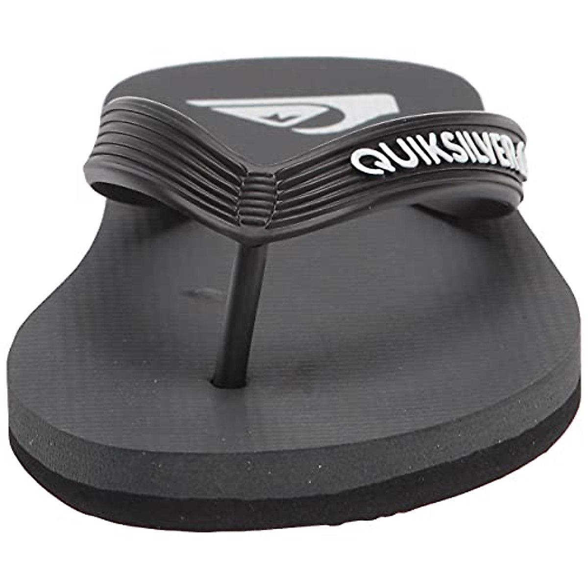 Quiksilver Boy's Molokai Kids Flip Flop Youth Sandal, Grey 1, 4 Big