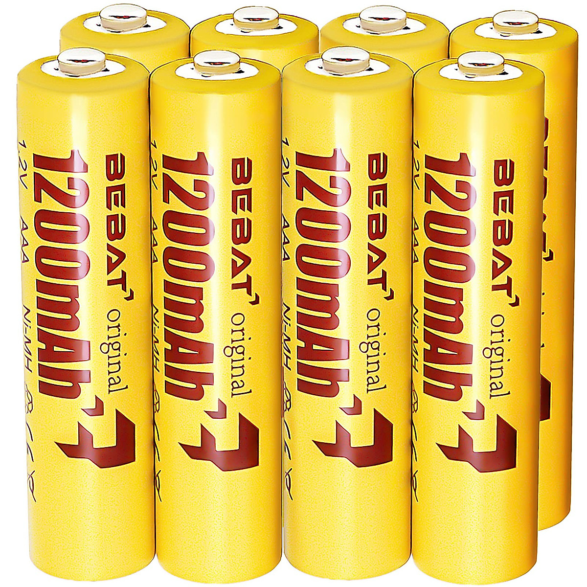 AAA Rechargeable Battery 1200mAh Triple AAA Batteries Rechargeable AAA Batteries AAA Size 8 Pack Triple A Batteries 1.2V Triple A Battery High Capacity 3a Batteries NiMH AAA Rechargable Batteries