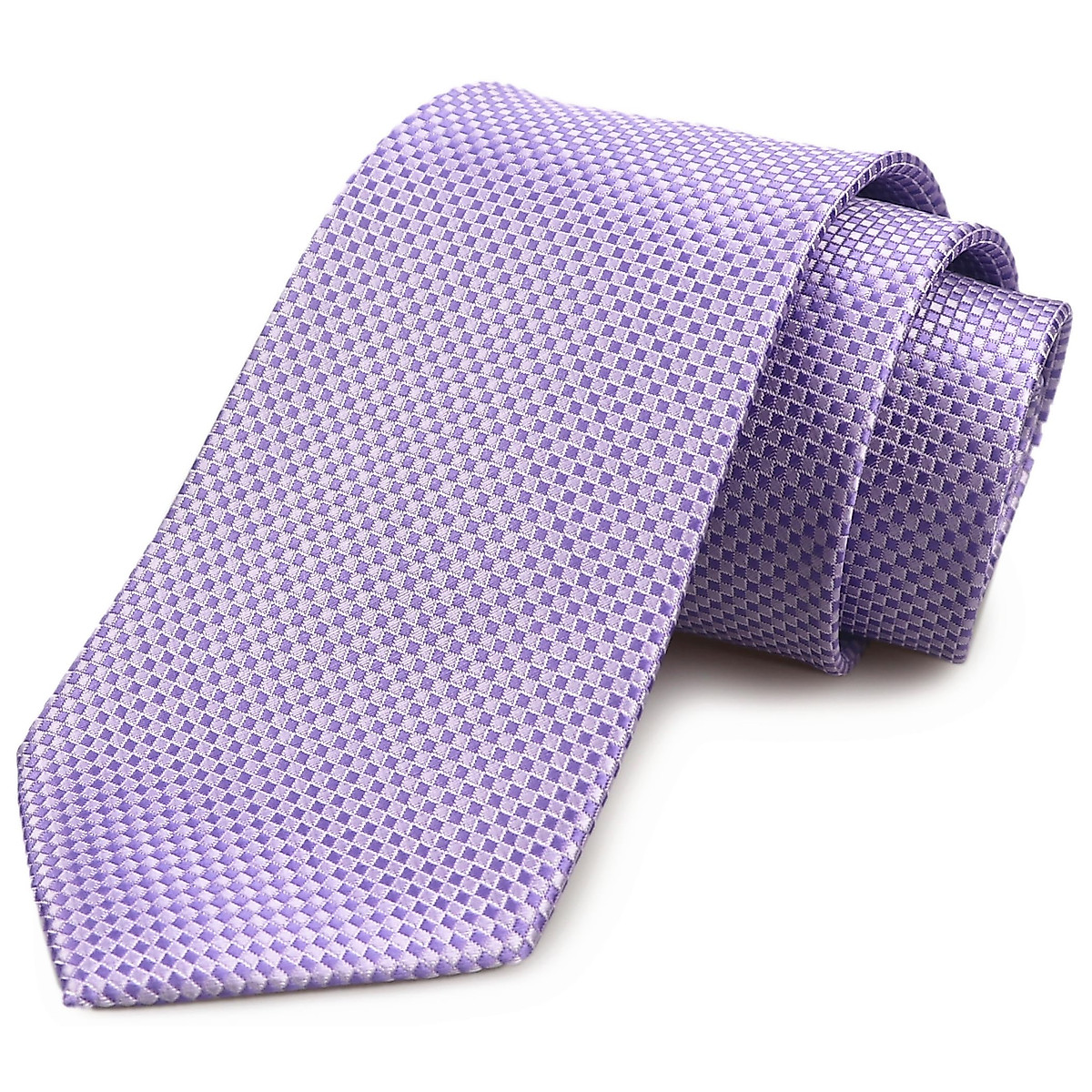 Ctskyte Men's Summer Pattern Ties in French Lavender Business Wedding Party Suit Necktie