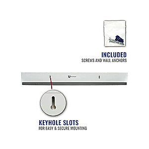 3ft Medal Awards Rack Premier Trophy Shelf- Trophy, Plaque and Medal Display (White)