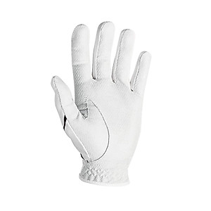 FootJoy TropiCool Gloves, White, Large, Worn on Left Hand