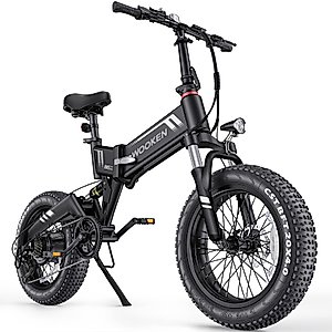TotGuard Electric Bike, 20" Electric Bike for Adults 500W Brushless Motor (Peak 750W), 20MPH Fat Tire Ebike, Foldable Adult Electric Bicycles with 48V 10Ah Removable Battery, 7-Speed