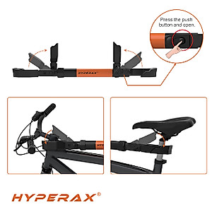 HYPERAX Special Combo - Volt 2 with E-Bike Adapter - Platform Bike Rack for Car, SUV, Trucks, Sedan - 2" Hitch Fits Up to 2 X 70 lbs Bike with Up to 5" Fat Tires - NO RV USE!