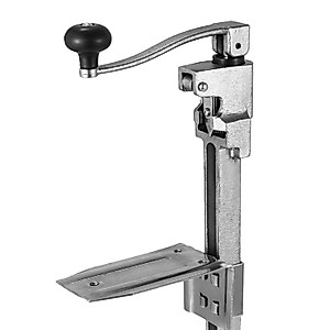 OrangeA Commercial Can Opener Manual Table Mount Heavy Duty Cast Iron Can Opener Restaurant Professional Manual Bottle Tin Opener Jar Opener for Cans Up to 15.7Inch Height (Manual)
