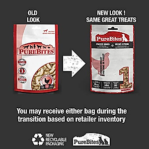 PureBites Freeze Dried RAW Chicken Breast Treats for Dogs, 8.6oz