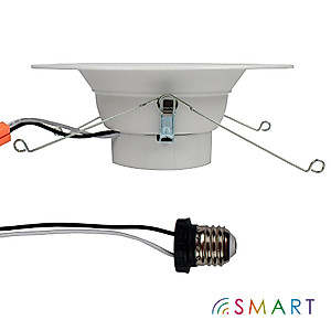 CLEANLIFE Smart LED Recessed Lighting Retrofit Downlight RGB + Tunable White Color Changing WiFi Dimmable LED Can Lights Fits 5 and 6 inch - 12W, 65W Equivalent, App Enabled