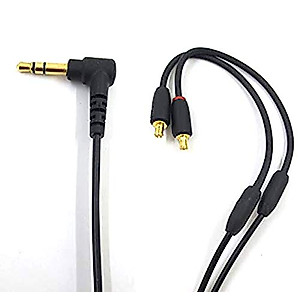 Replacement Cable for ATH-CKR100iS ATH-CKR90iS ATH-CKS1100IS ATH-CKR90 ATH-CKR100 ATH-CKR110 ATH-LS300Is/ ATH-LS400Is/ ATH-LS200Is/ATH-LS50Is/ ATH-LS70Is /LS200/LS300/LS400 Headphones Black Colour