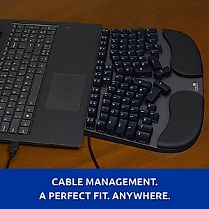 Truly Ergonomic Cleave Keyboard - Tactile Optical Mechanical Switches Better Than Cherry MX, Natural Typing, Comfortable Palmrest, Backlight, Strong Aluminum Body, Best Split Keyboard, Windows/Mac