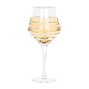 Juliska Amalia Acrylic Wine Glass, Acrylic Glass - Unbreakable, Clear Acrylic, Embossed Drinking Glass
