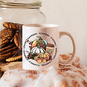 Thanksgiving UV DTF Cup Wrap Transfer for Glass 16oz, Fall Autumn Theme Harvest Pumpkin Maple Leaf Rub on Transfers Stickers Decals for Glass Cups Wood Furniture DIY Waterproof Crafts