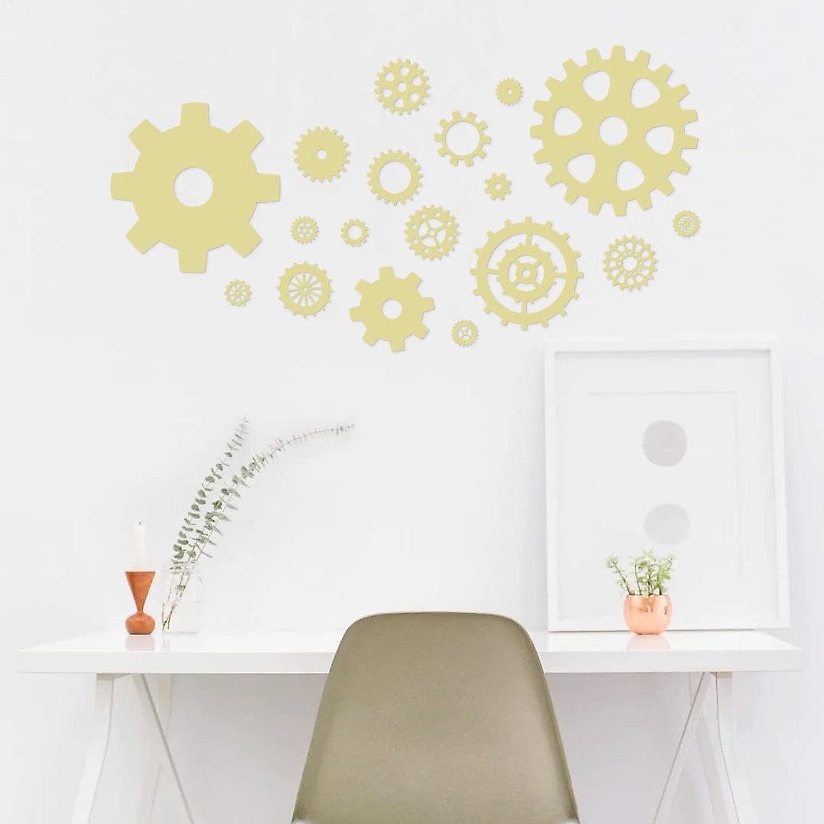 Wooden Gear Set up to 5.9" Unfinished Crafts & Decorations Steampunk Design DIY Paint the Gears Craft Supplies