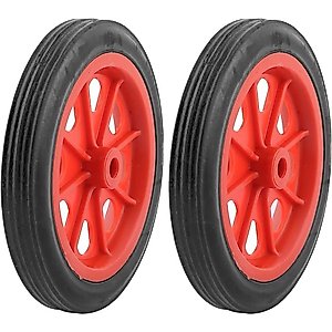 2 Pcs Replaceable Shopping Basket Cart 5.5" Wheels Red Black