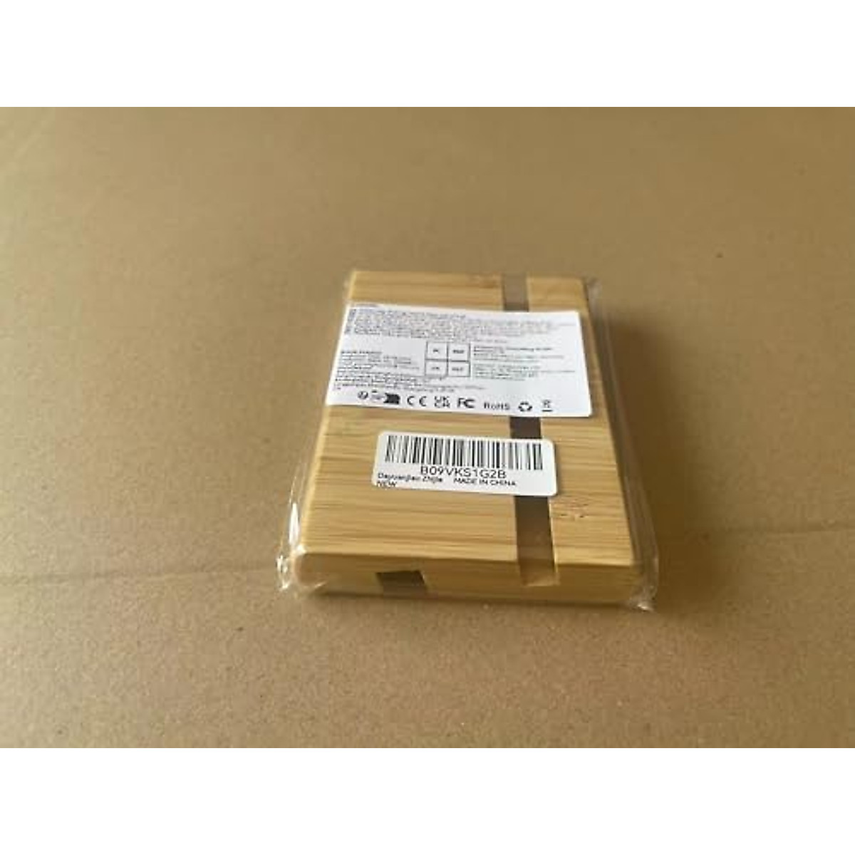 FadyDail Bamboo Cell Phone Stand Wooden Tablet Stand for Desktop, Wood Cell Phone Holder Desk Tablet Holder Mobile Stand for iPhone iPad Tablets and All Phones (Large Size)