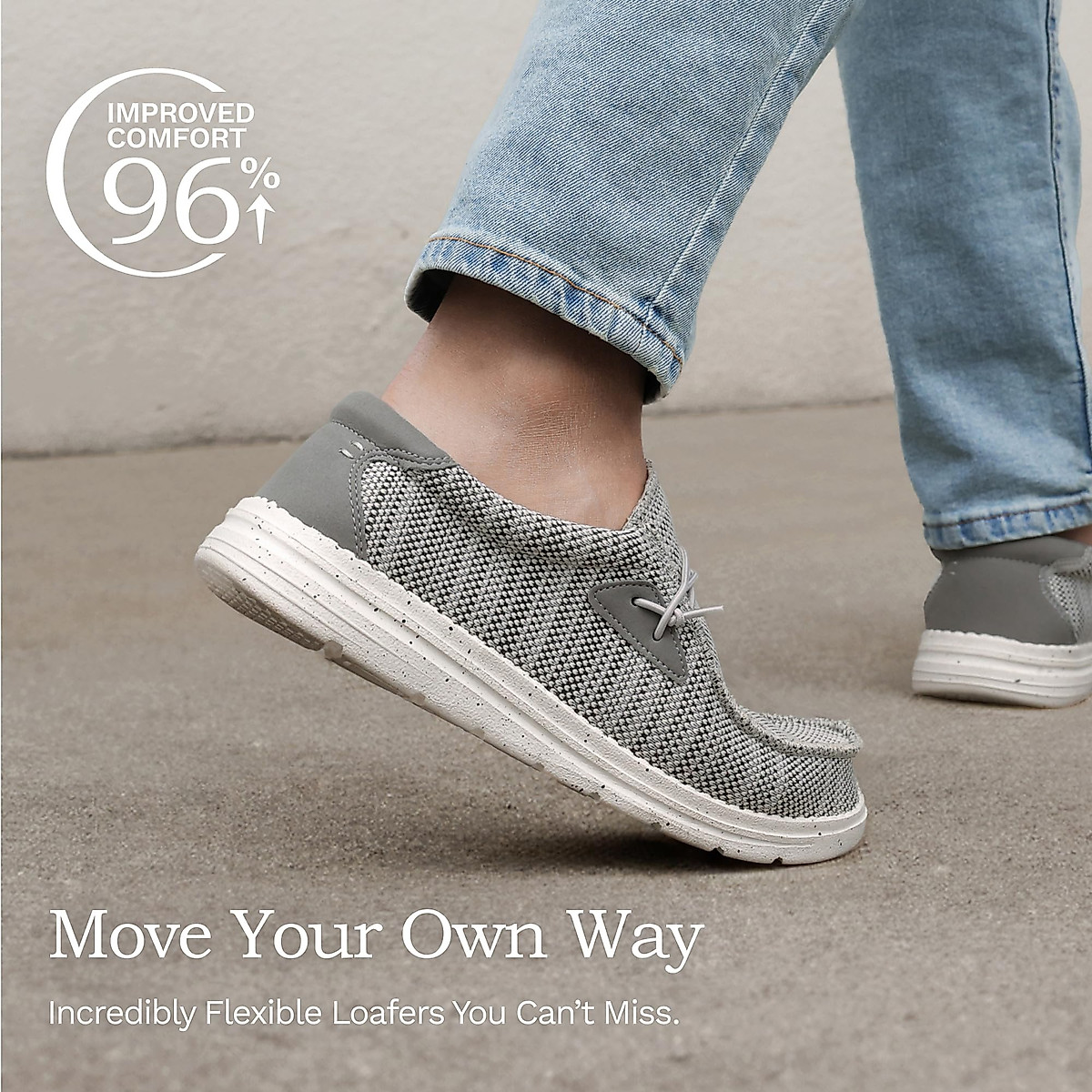 Bruno Marc Mens Slip-on Stretch Loafers Casual Shoes Lightweight Comfortable Boat Shoes, Grey - 11 (Breeze)