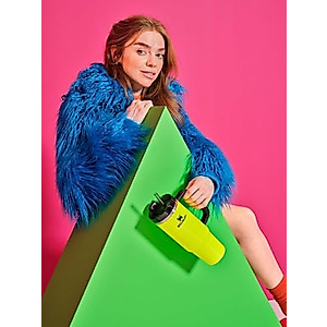 STANLEY Quencher H2.0 FlowState Stainless Steel Vacuum Insulated Tumbler with Lid and Straw for Water, Iced Tea or Coffee, Smoothie and More, Neon Yellow, 30 OZ